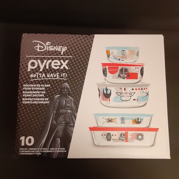 DISNEY/PYREX | Kitchen | Disney Pyrex 222 Star Wars 0pc Glassstorage ...